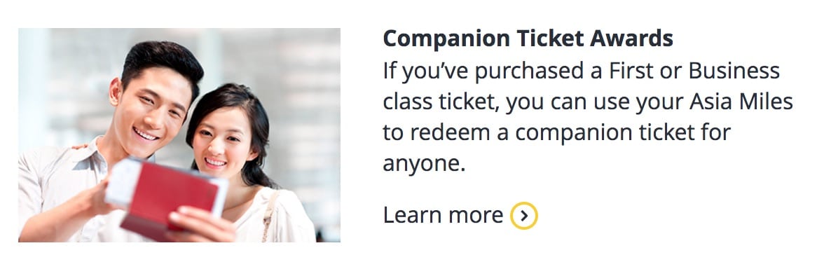 Examining Companion Ticket Awards with Asia Miles - The MileLion