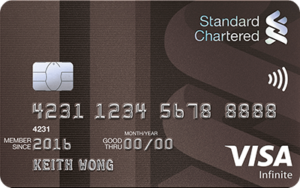 Standard Chartered Visa Infinite offering 3.5% cash rebate on FCY ...