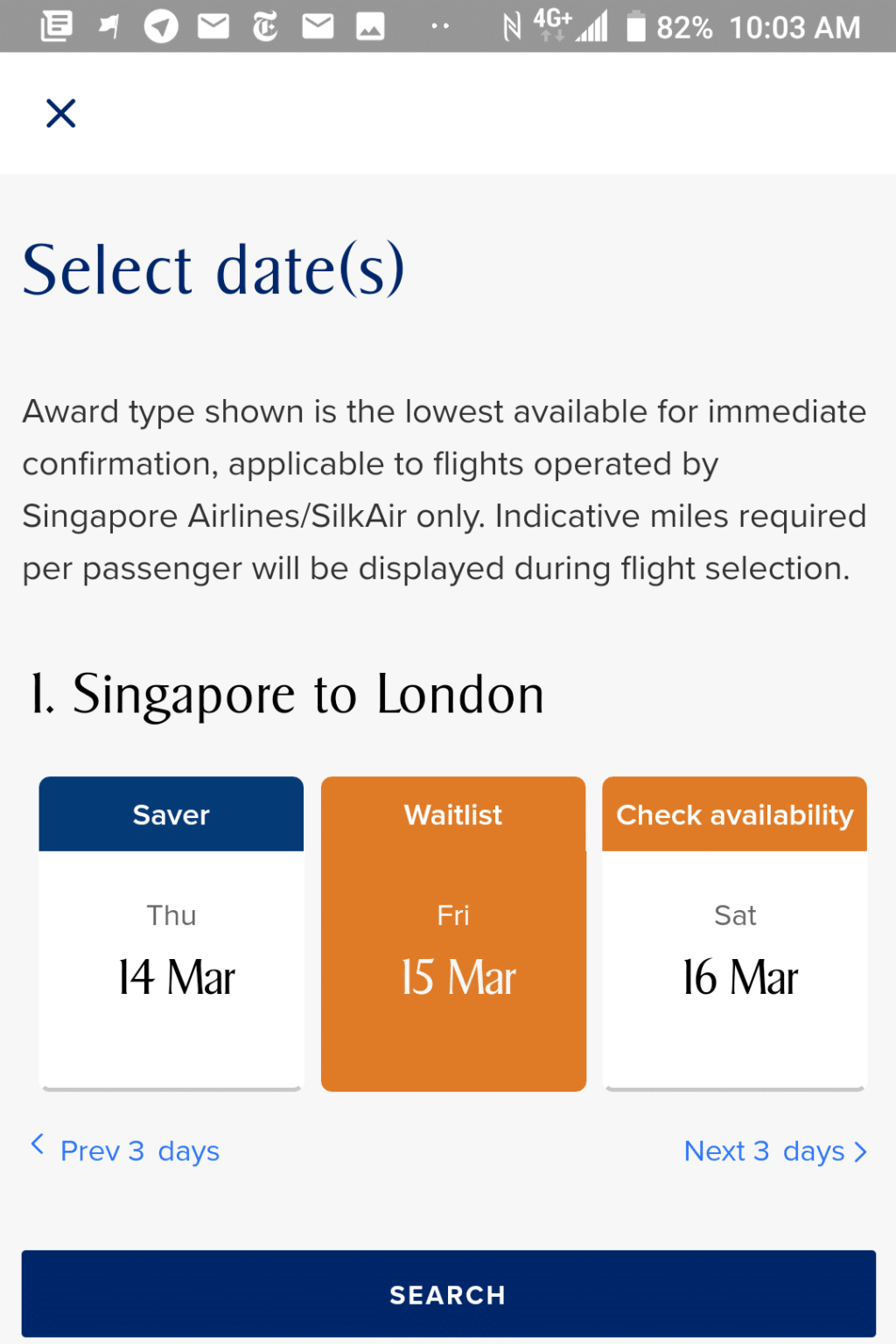 First look: Singapore Airlines' new award calendar feature for ...