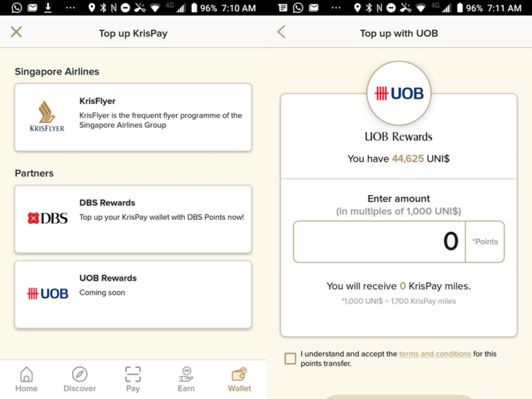KrisPay now offers instant conversion of UOB UNI$ to KrisFlyer miles ...