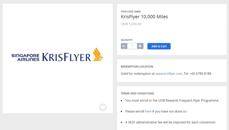 KrisPay now offers instant conversion of UOB UNI$ to KrisFlyer miles ...