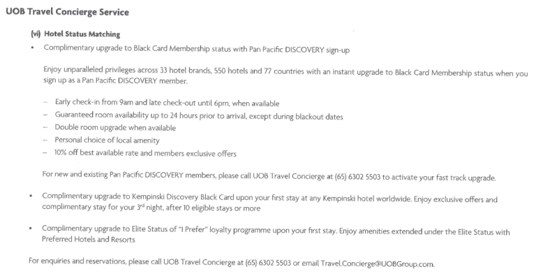 UOB offering GHA Black with just one stay to premium cardholders - The ...