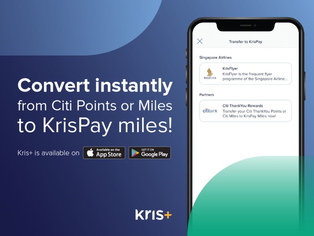 Kris+ offering 10% bonus for Citibank points conversions - The MileLion