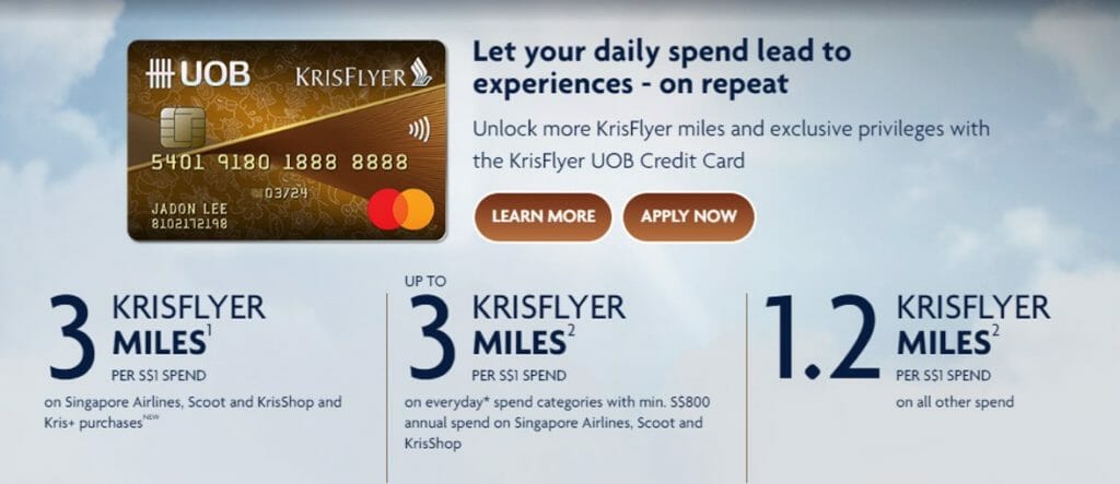 KrisFlyer UOB Credit Card offering 26,000 miles sign-up bonus - The ...