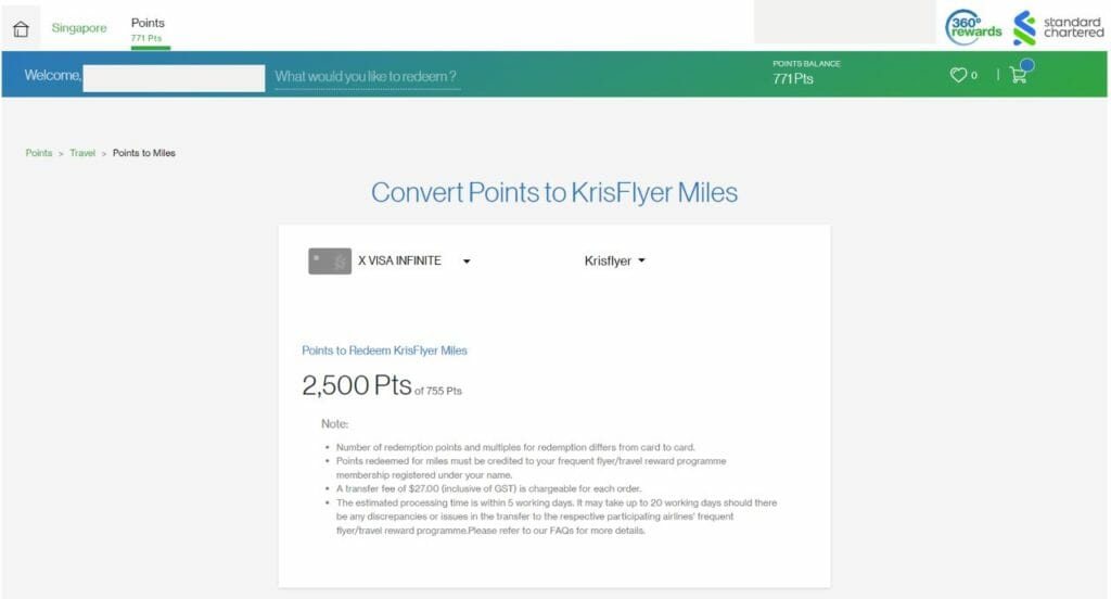 Standard Chartered no longer pools points for KrisFlyer miles transfers ...