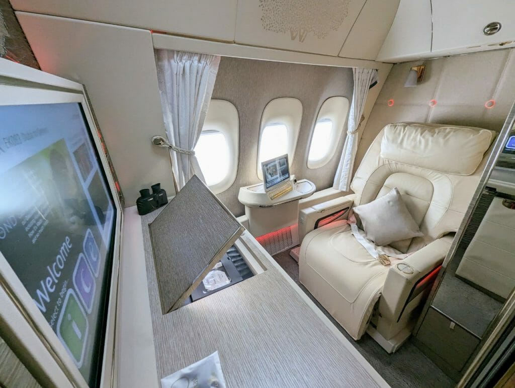 Review: Emirates B777-300ER New First Class (DXB-GVA) - The MileLion