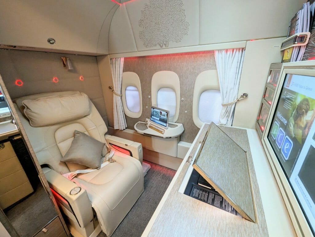 Review: Emirates B777-300ER New First Class (DXB-GVA) - The MileLion