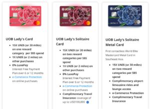 UOB Lady's Cards now accept male applicants - The MileLion