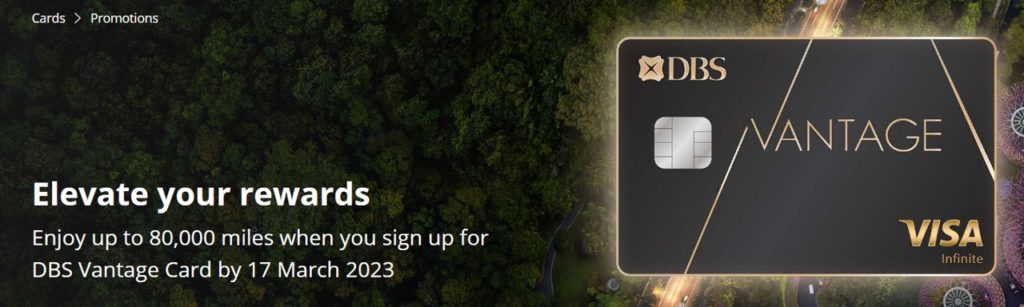Flash deal: DBS Vantage offering 80,000 miles sign-up bonus - The MileLion