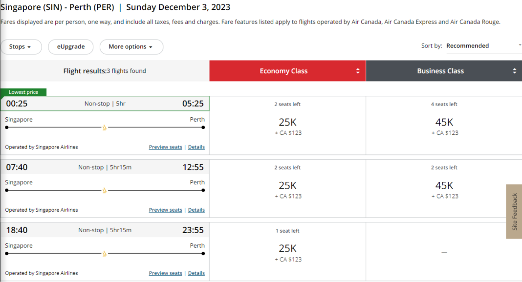 Can't find Singapore Airlines award space? Try looking outside ...