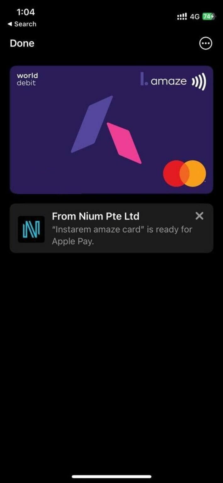 Finally: Apple Pay adds support for Amaze Card [update: not yet!] - The MileLion
