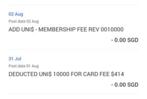 How do UOB's automatic UNI$ deductions for annual fees work? - The MileLion