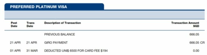 How do UOB's automatic UNI$ deductions for annual fees work? - The MileLion