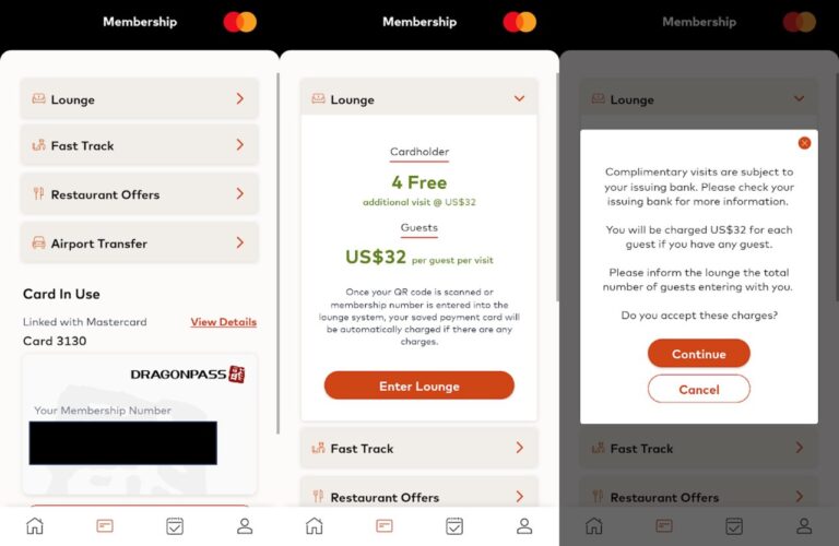 PSA: The difference between DragonPass with Visa and Mastercard - The ...