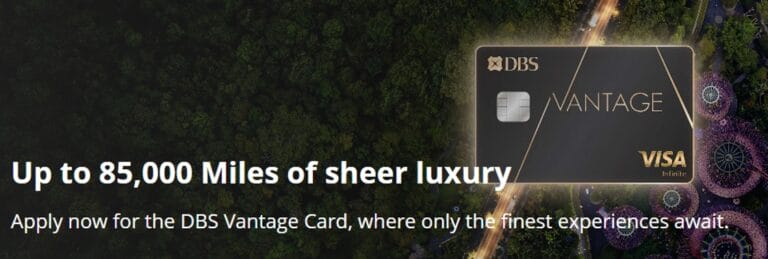 Extended: DBS Vantage Card best-ever 85,000 miles welcome offer - The MileLion