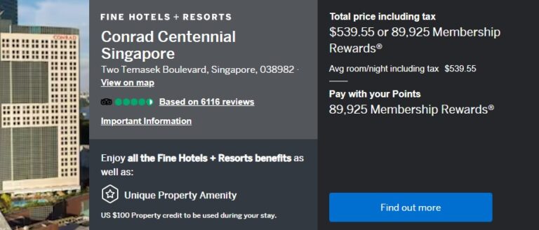 Guide: American Express Fine Hotels & Resorts programme - The MileLion