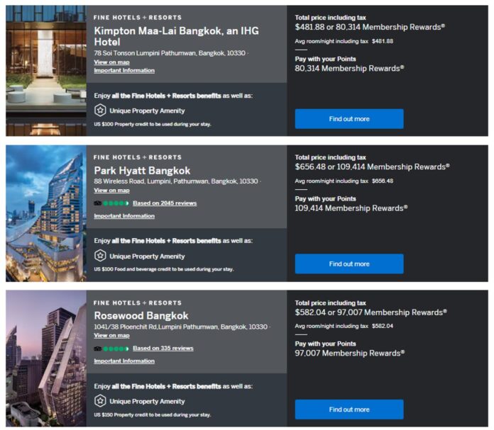 Guide: American Express Fine Hotels & Resorts programme - The MileLion