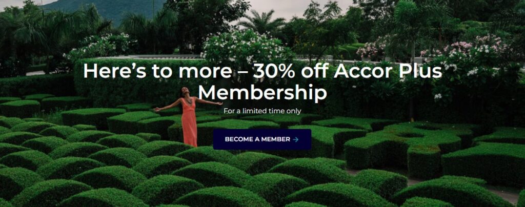 Accor Plus offering 30% discount on memberships - The MileLion