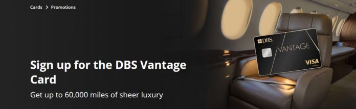 DBS Vantage Card cuts welcome offer to 60,000 miles - The MileLion