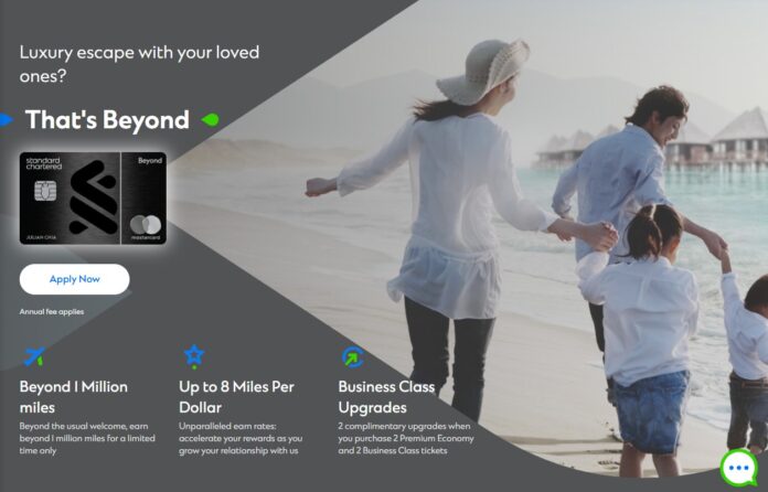 StanChart Beyond Card: 100,000 miles welcome offer, uncapped 8 mpd, and ...