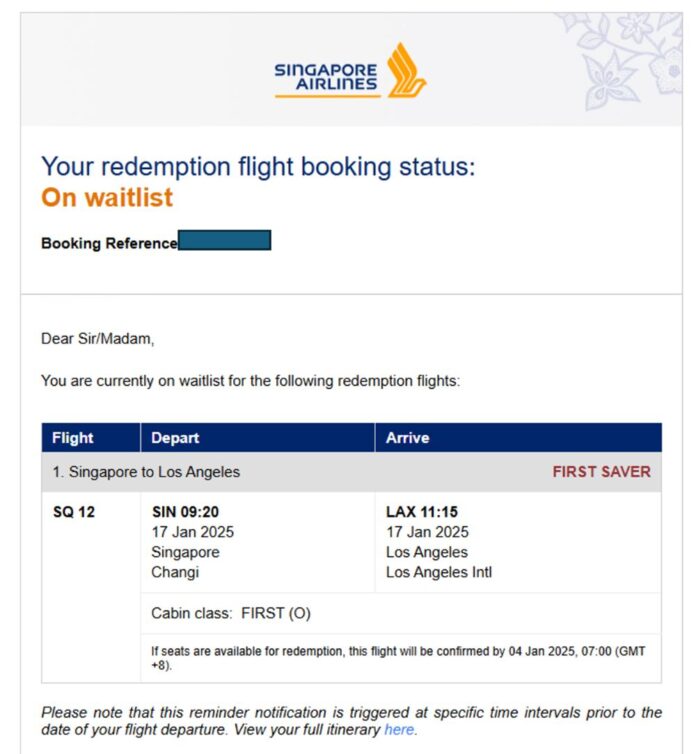Guide: Surviving the Singapore Airlines KrisFlyer waitlist - The MileLion