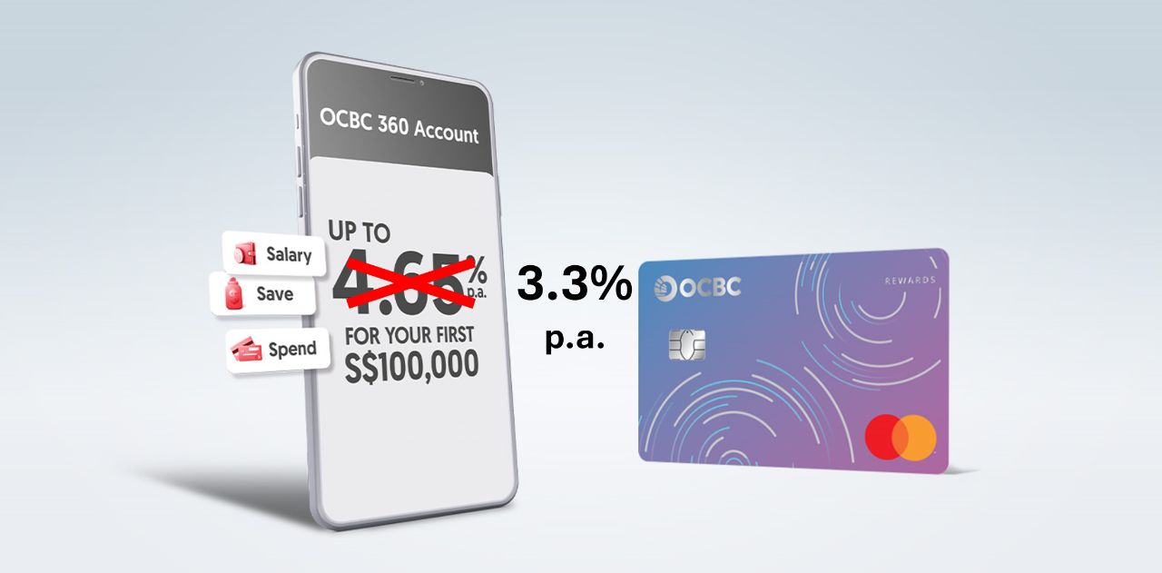 OCBC 360 Account cutting interest rates from May 2025 - The MileLion