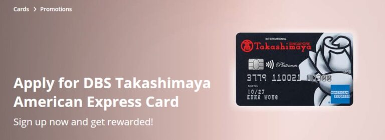 DBS Takashimaya AMEX: S$60 welcome gift for existing DBS cardholders ...