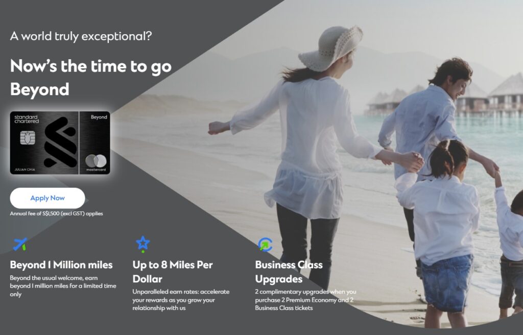 StanChart Beyond Card extends 100,000 miles welcome offer - The MileLion