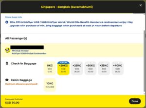 Guide: Scoot benefits for KrisFlyer UOB Credit and Debit Card - The ...