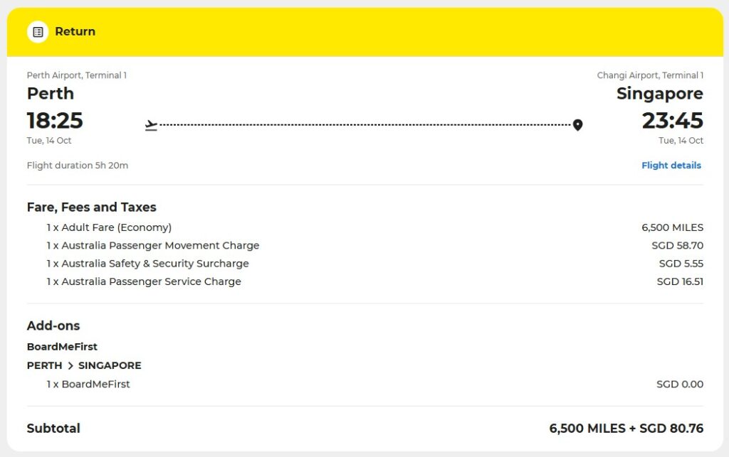 New Scoot award chart: Redeem flights from just 1,500 KrisFlyer miles ...