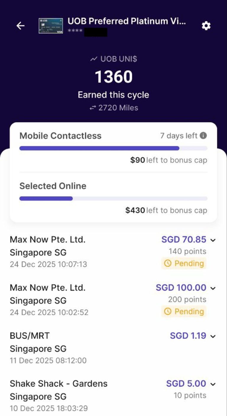 Review: UOB Preferred Visa Card - The MileLion
