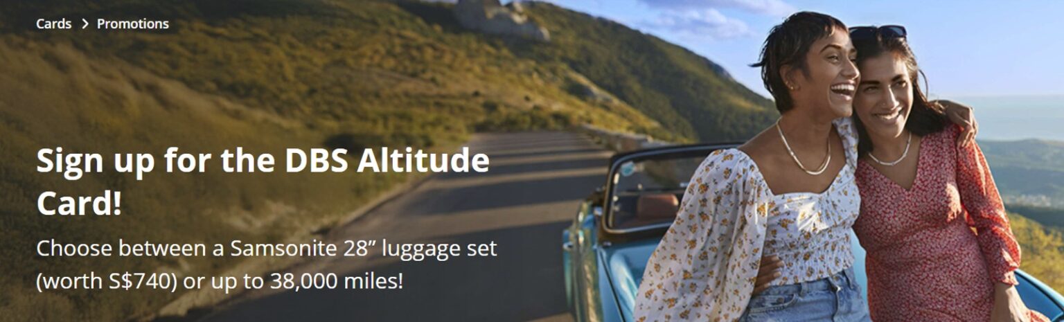 DBS Altitude Card extends 28,000 miles welcome offer, adds luggage gift ...