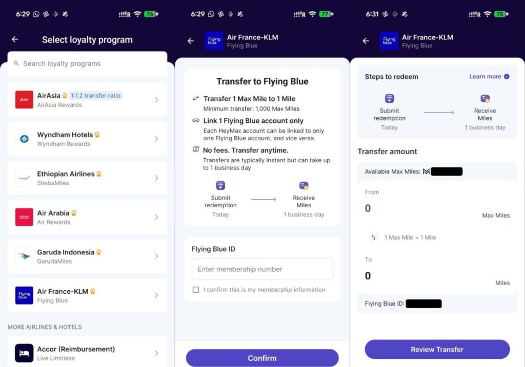 HeyMax adds direct transfers to Air France-KLM Flying Blue - The MileLion